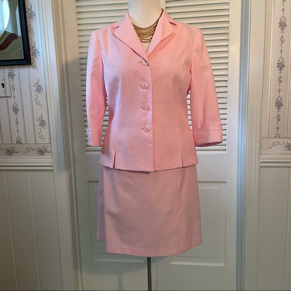 Dress Barn | Dresses | Fully Lined Dress Barn Suit In Pink | Poshmark